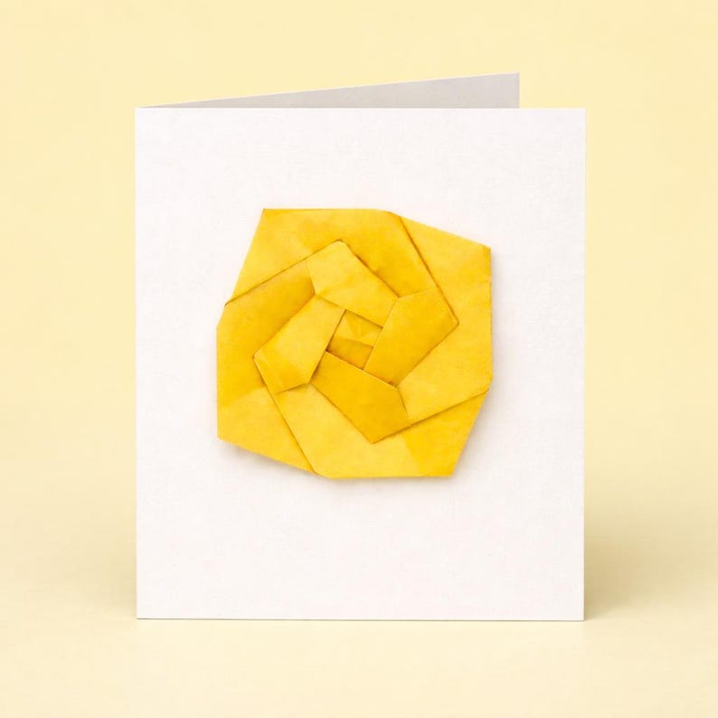 Rose Card Origami | Traditional Packaging, Box, Envelope | Handmade ...
