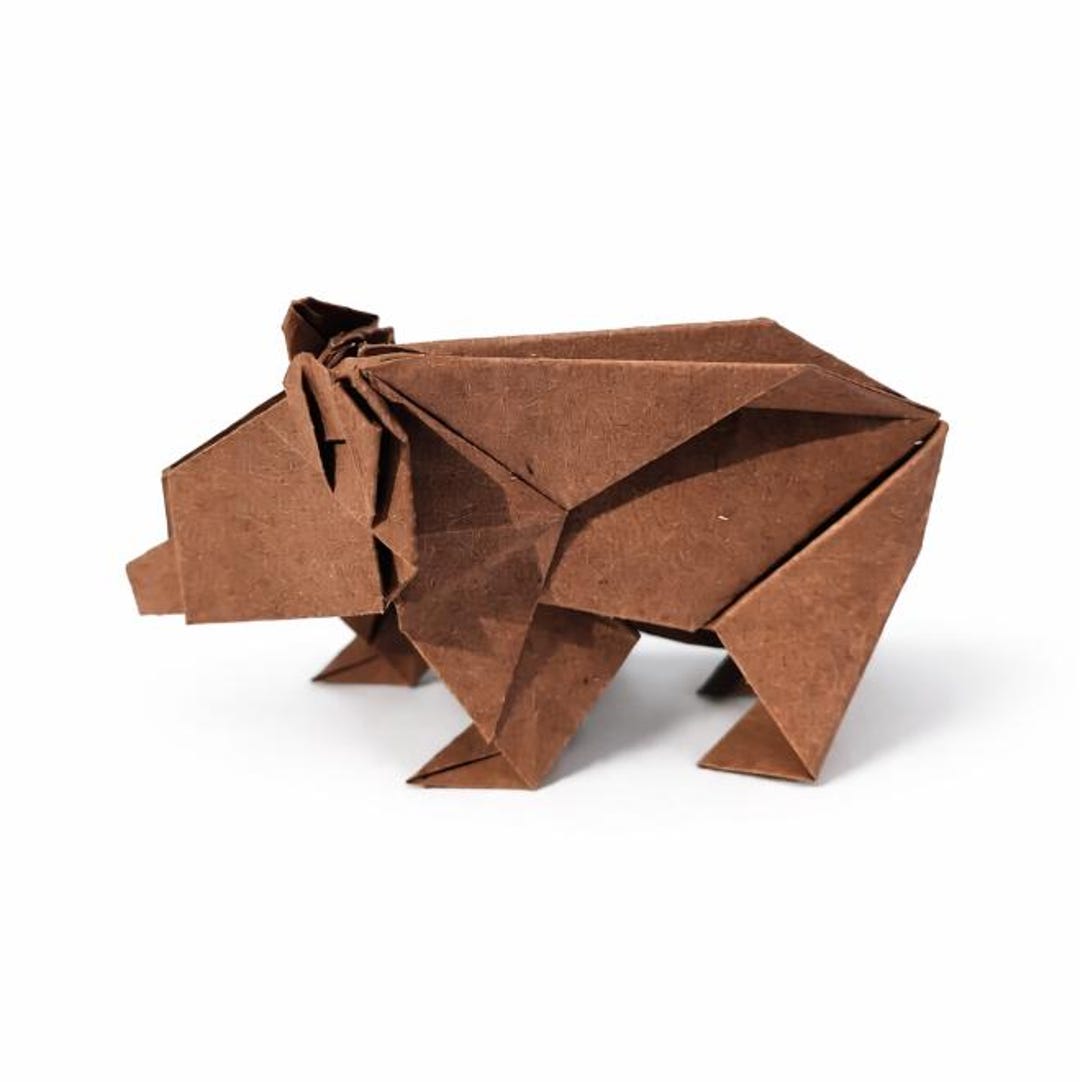 Bear Origami | Traditional Hand-folded Origami Animal | Handmade Paper ...