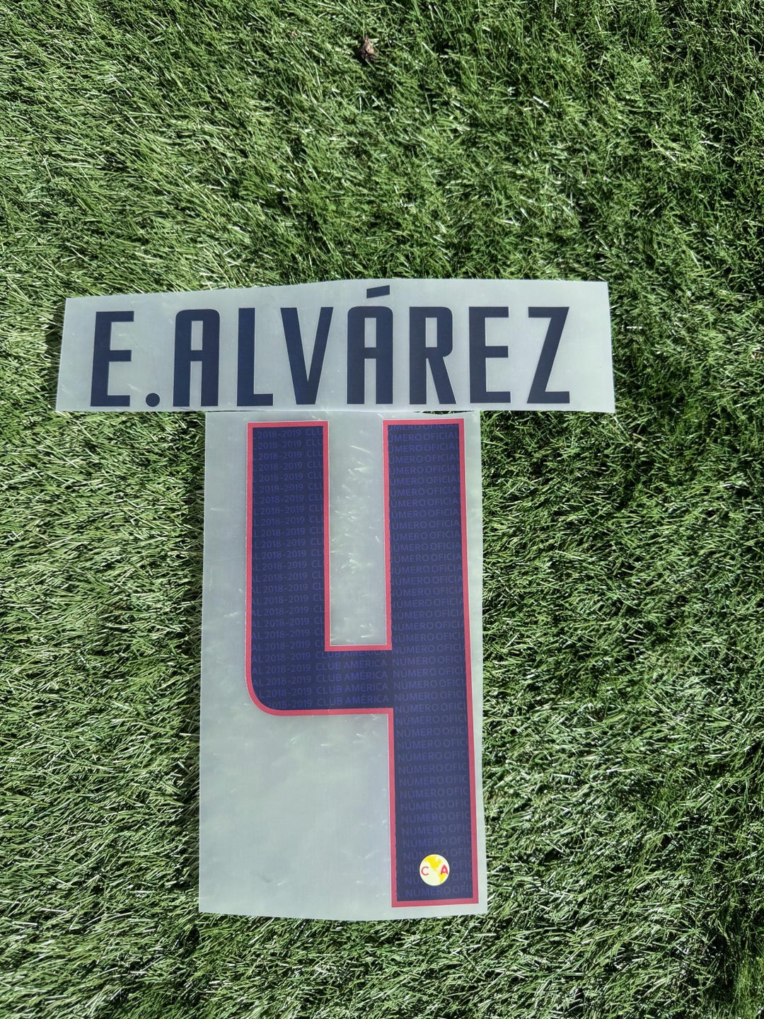 Edson Alvarez #4 Club América Name Set/ Nombre Home Kit 18/19 Heat ...