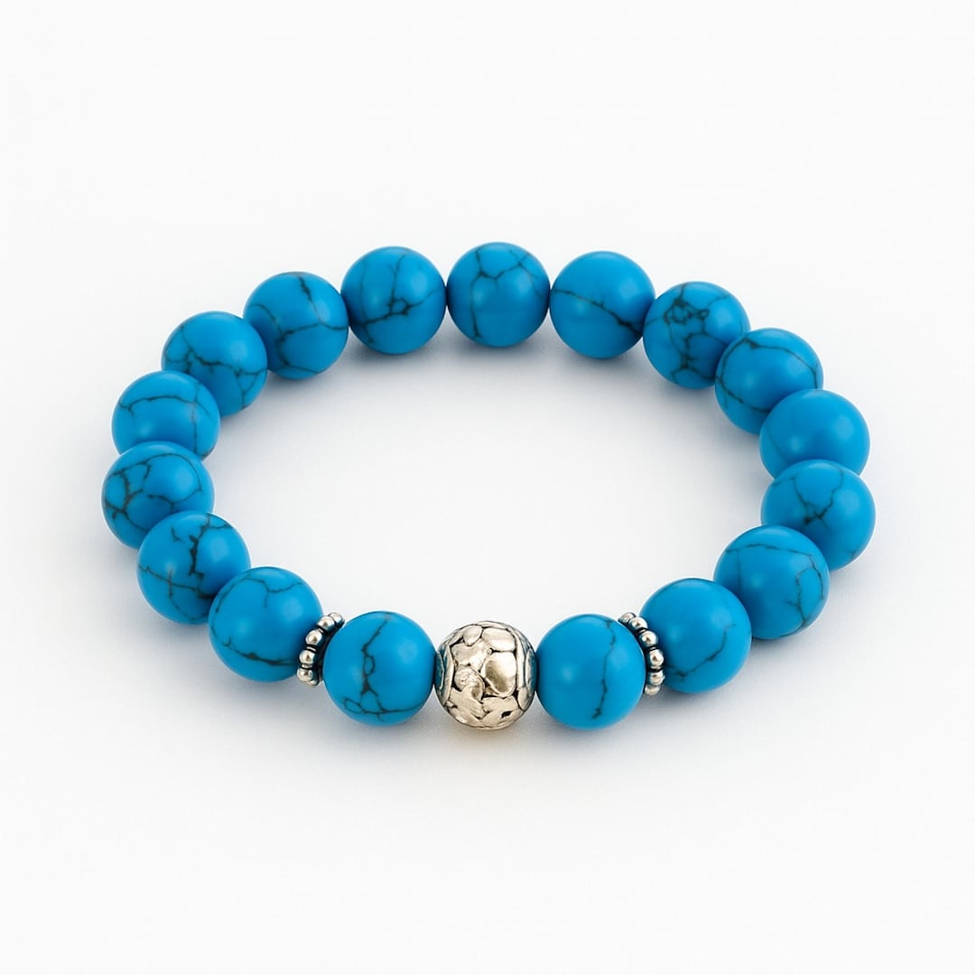 Turquoise Bracelet 10mm Witch Curse Protector - Etsy