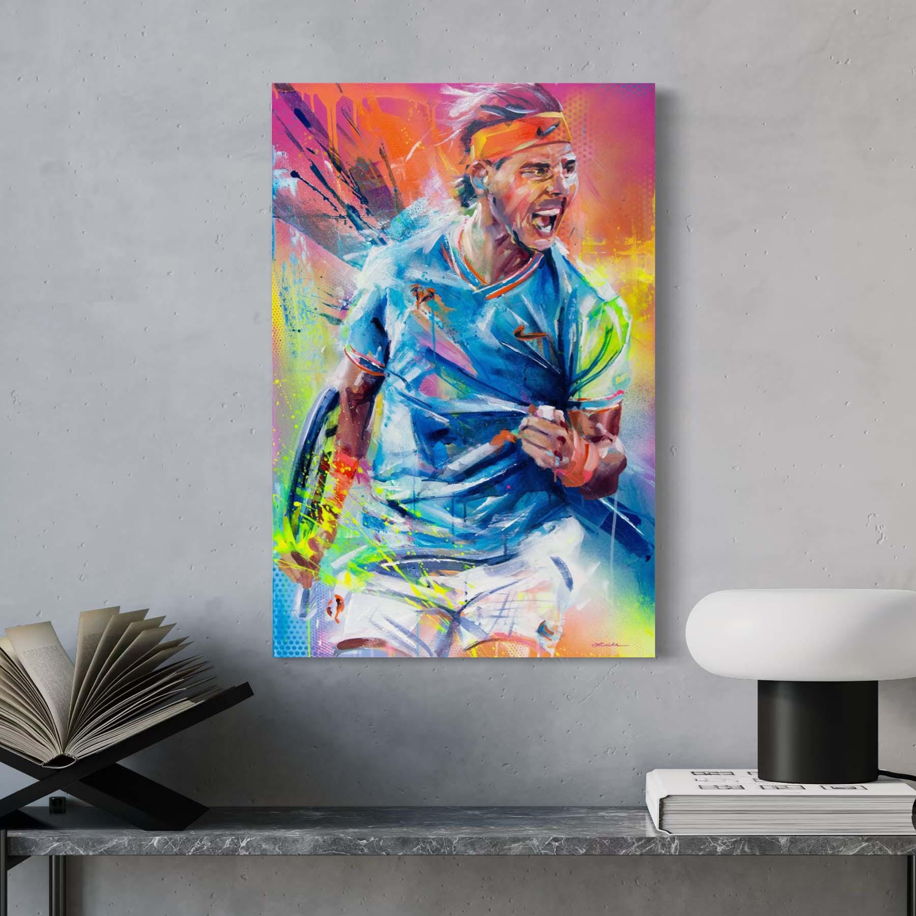 Rafael Nadal, Fine Art Print, Wall Art, Framed Poster, Stretched Canvas ...
