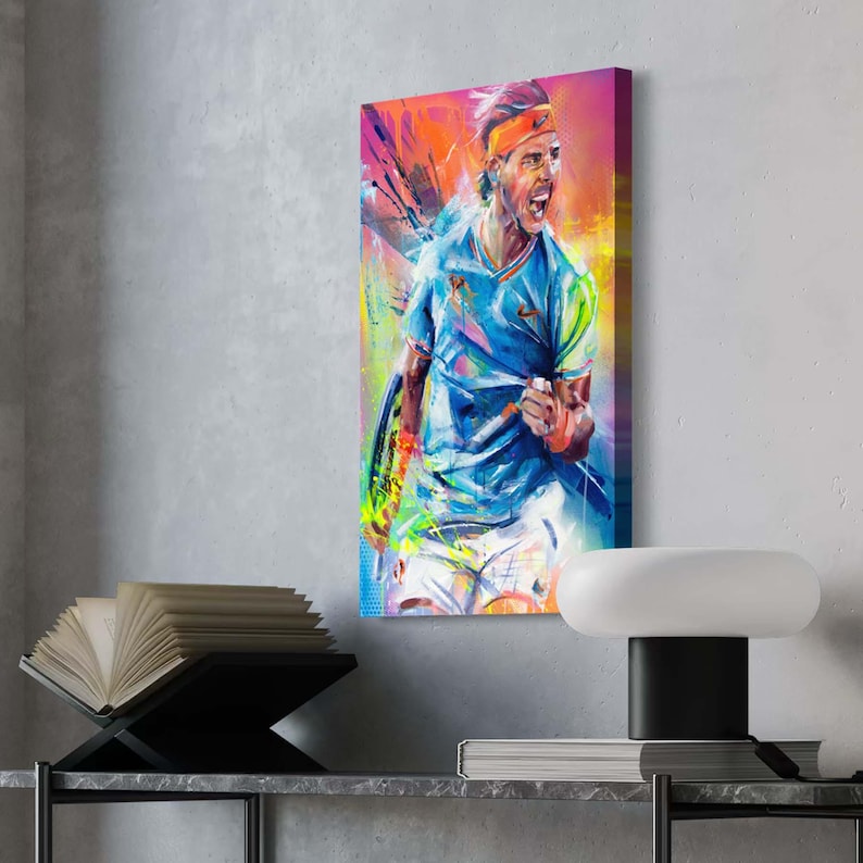 Rafael Nadal, Fine Art Print, Wall Art, Framed Poster, Stretched Canvas ...