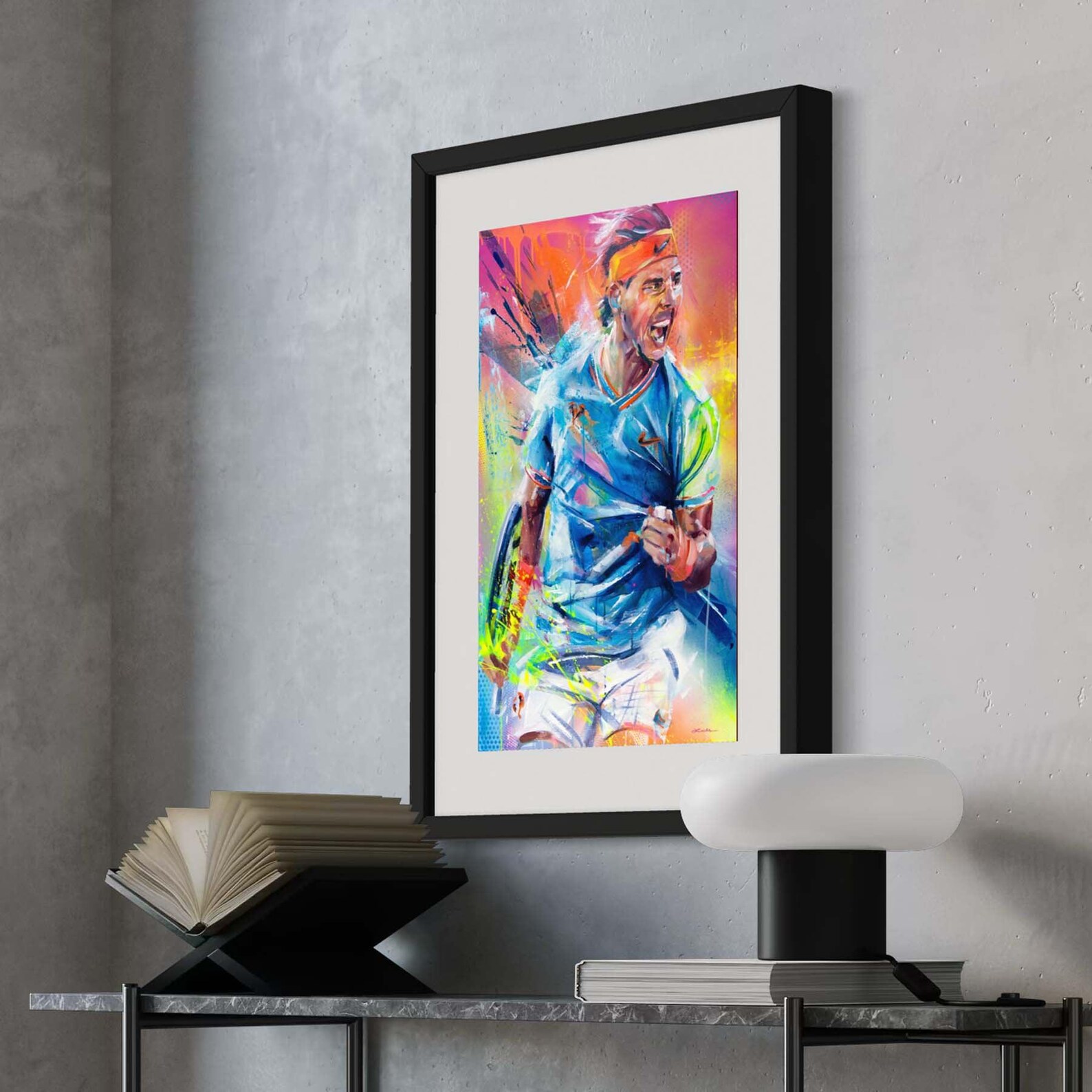 Rafael Nadal, Fine Art Print, Wall Art, Framed Poster, Stretched Canvas ...