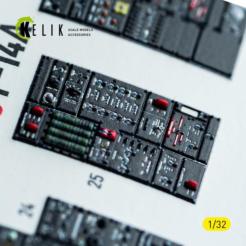 F-14A - Interior 3D Decals for Tamiya Kit 1/32 Scale Model Detailing ...