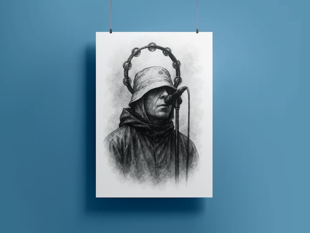 Oasis Live 2025 Reunion Art Print – Liam Gallagher Digital Download ...