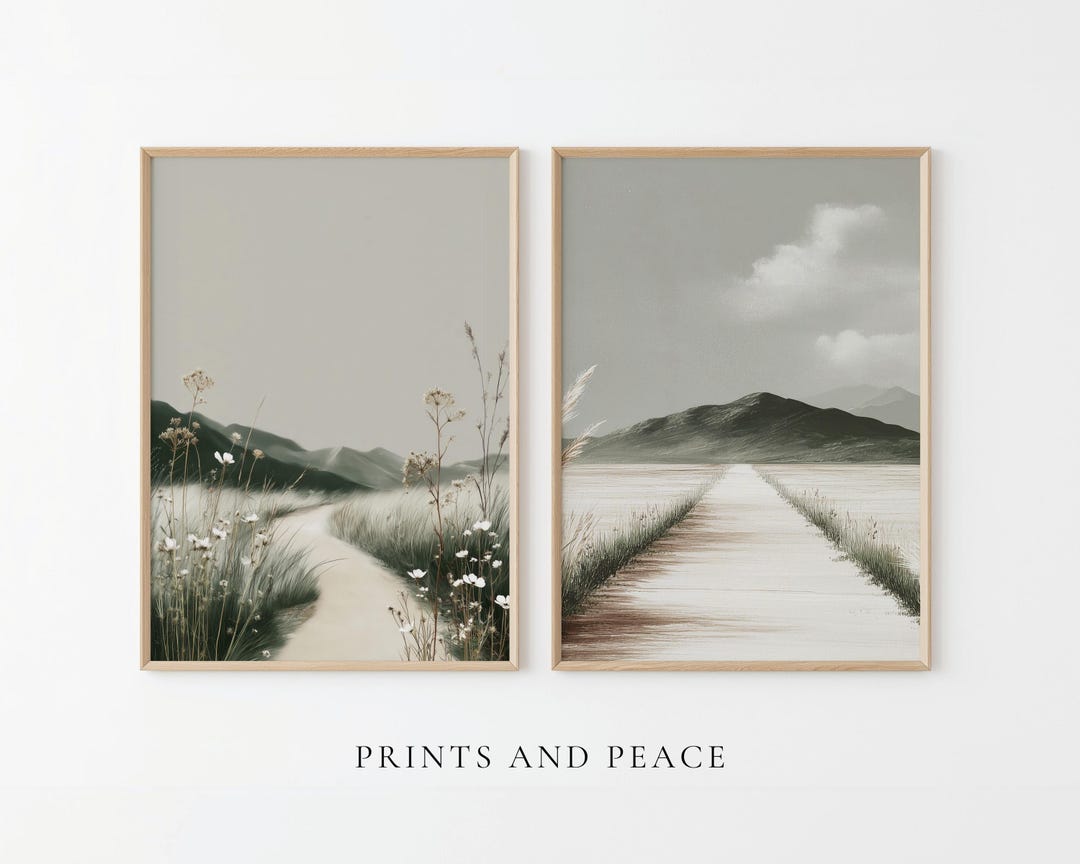 The Narrow and Wide Path - Matthew 7 Christian Wall Art Set, Biblical ...