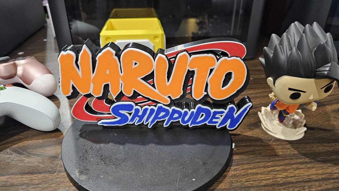 3D Printed Naruto Shippuden Logo | Anime Desk Decor - Etsy