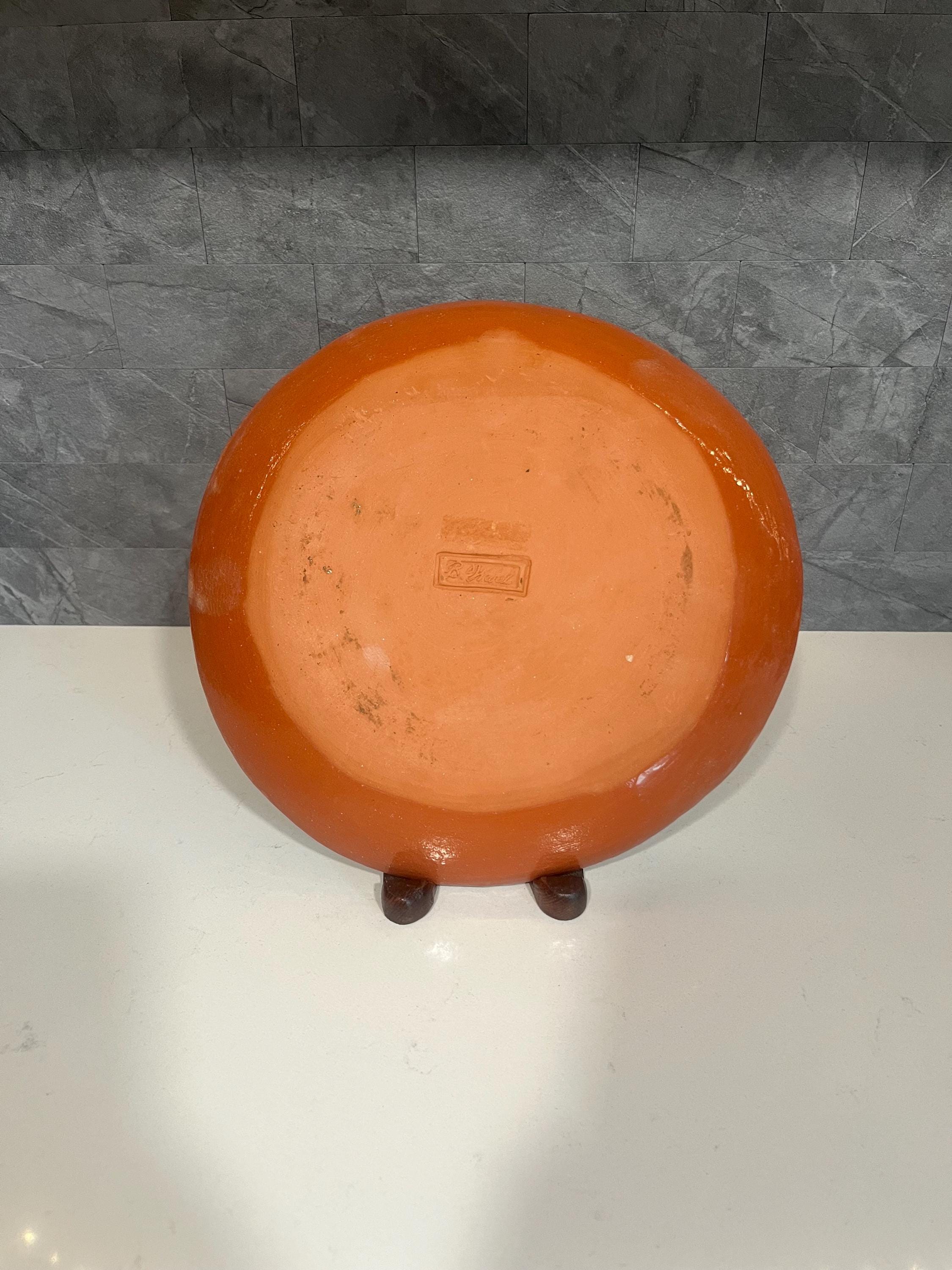 Antique Redware Pottery Plate, Likely of Pennsylvania German Origin ...