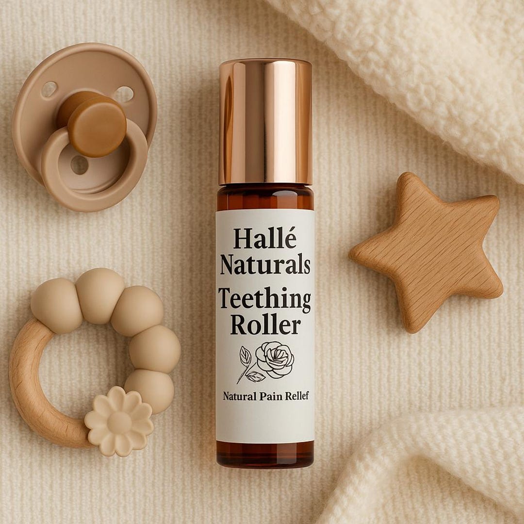 Teething Roller | Baby Teething Relief | Safe Natural Essential Oil ...