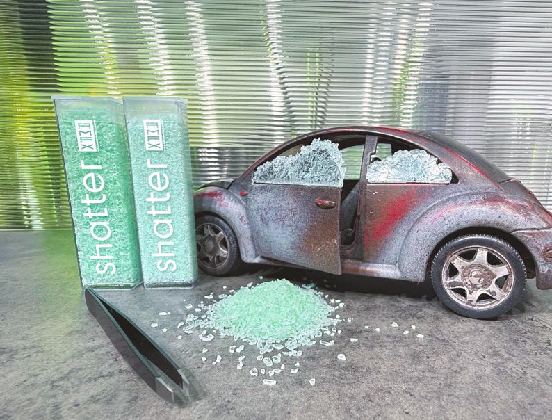Miniature Broken Glass for Dioramas – Realistic Shards, Safety Glass ...