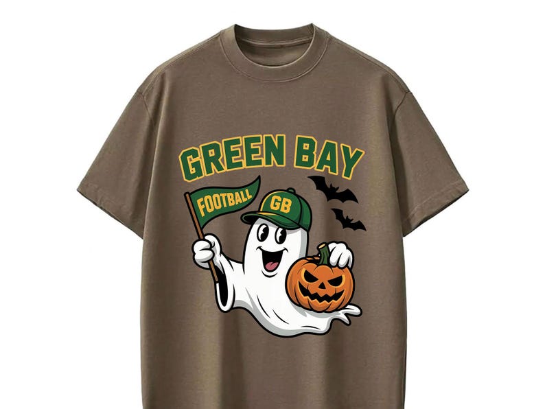 Vintage Green Bay Football Ghost PNG, Halloween Packers PNG, Game Day ...