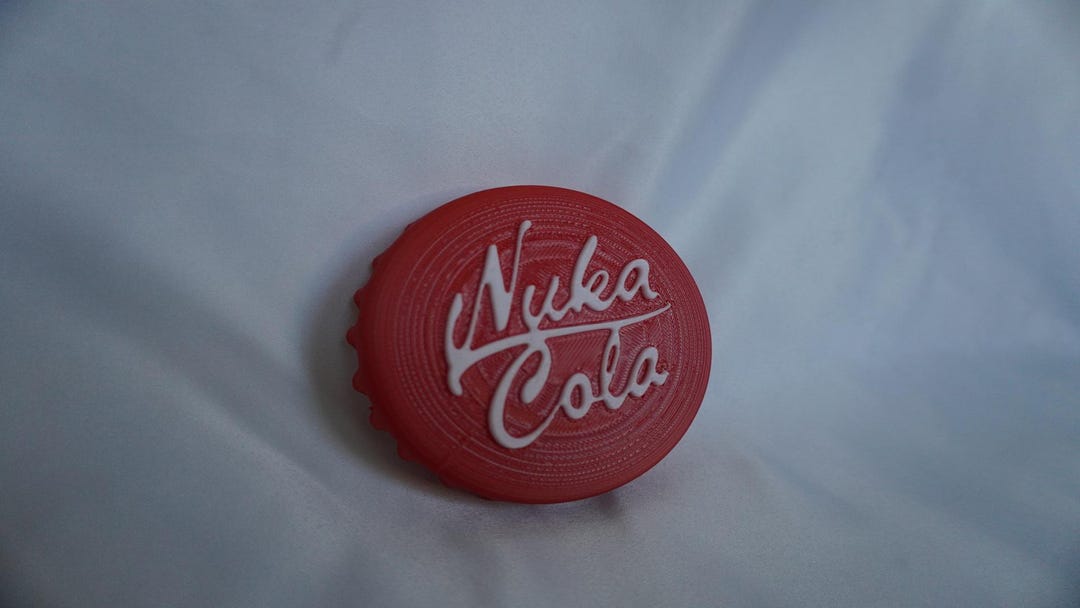 Fallout Nuka Cola Cap - Red Bottle Cap With Nuka Cola Logo for ...