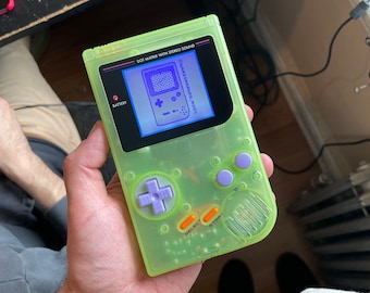 Custom Backlit Gameboy DMG, Modded Bivert Nintendo Game Boy With Glass ...
