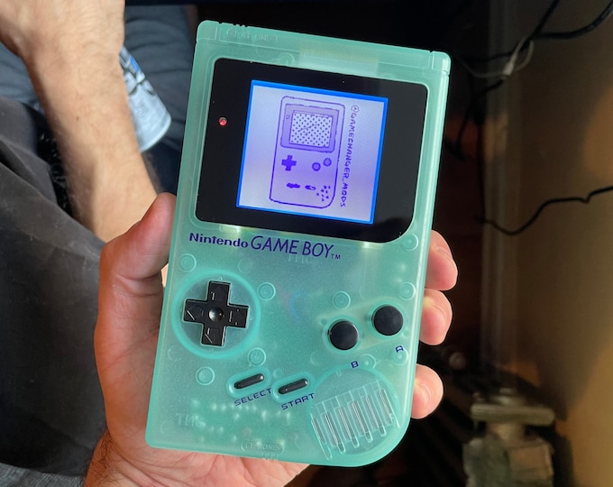 Glow in the Dark! Backlit Gameboy DMG, Modded Bivert Nintendo Game Boy ...