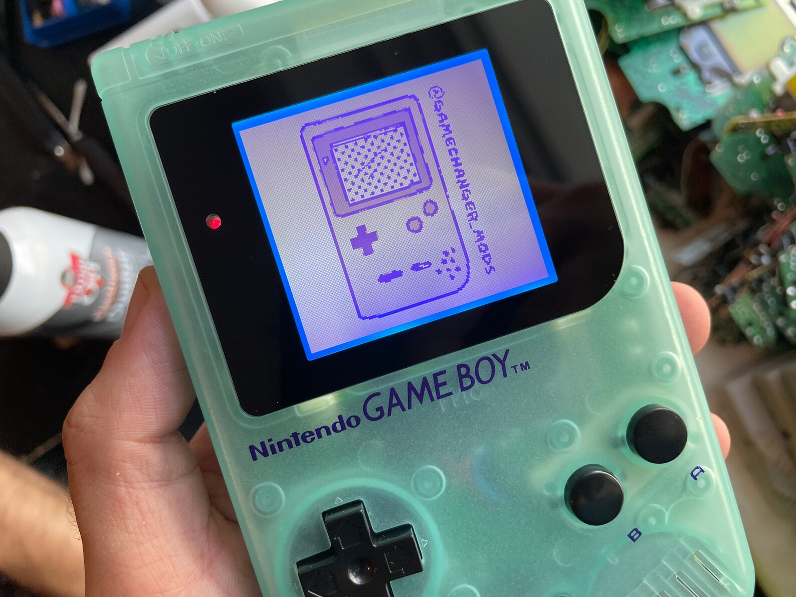 Glow in the Dark Backlit Gameboy DMG Modded Bivert Nintendo - Etsy