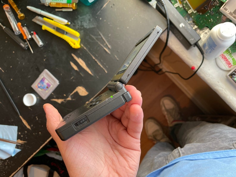 Custom GBASP IPS Modded Gameboy Advance SP Backlit Screen - Etsy