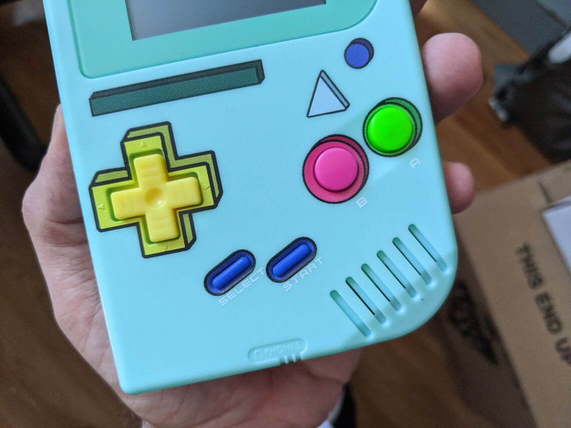 Custom backlit Adventure Time BMO Gameboy DMG modded bivert | Etsy