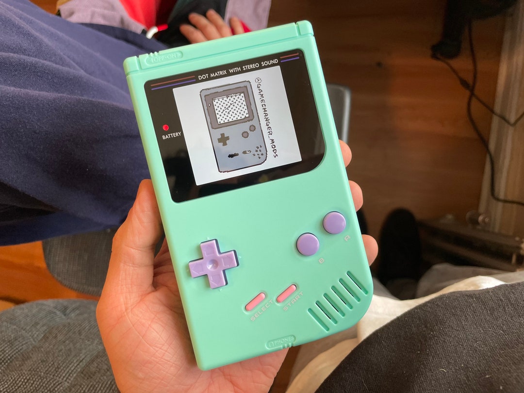 Custom IPS Fullsize BACKLIT Nintendo Gameboy DMG and Free Game! With ...