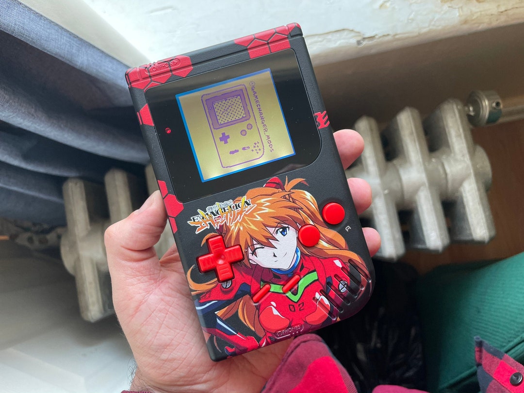 Custom Neon Genesis Evangelion Backlit Gameboy DMG, Modded Bivert ...