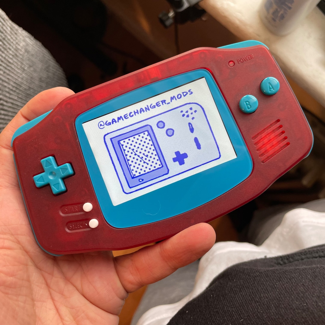 Custom IPS Modded Gameboy Advance Backlight With New Buttons, Shell ...
