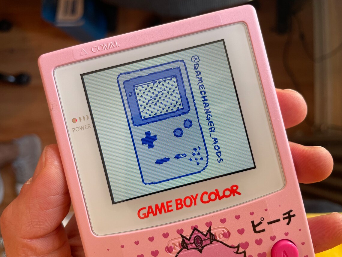 Custom BACKLIT Nintendo Gameboy Color Princess PEACH and Free - Etsy