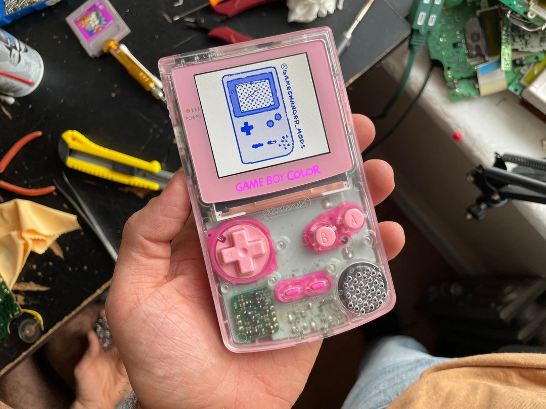 Custom Q5 IPS LED Logo Xl BACKLIT Funnyplaying Nintendo Gameboy Color ...