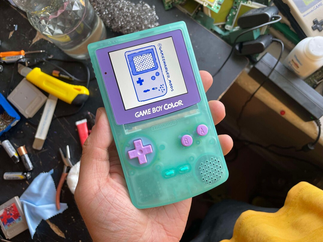 Custom Q5 IPS LED Logo Xl BACKLIT Funnyplaying Nintendo Gameboy Color ...