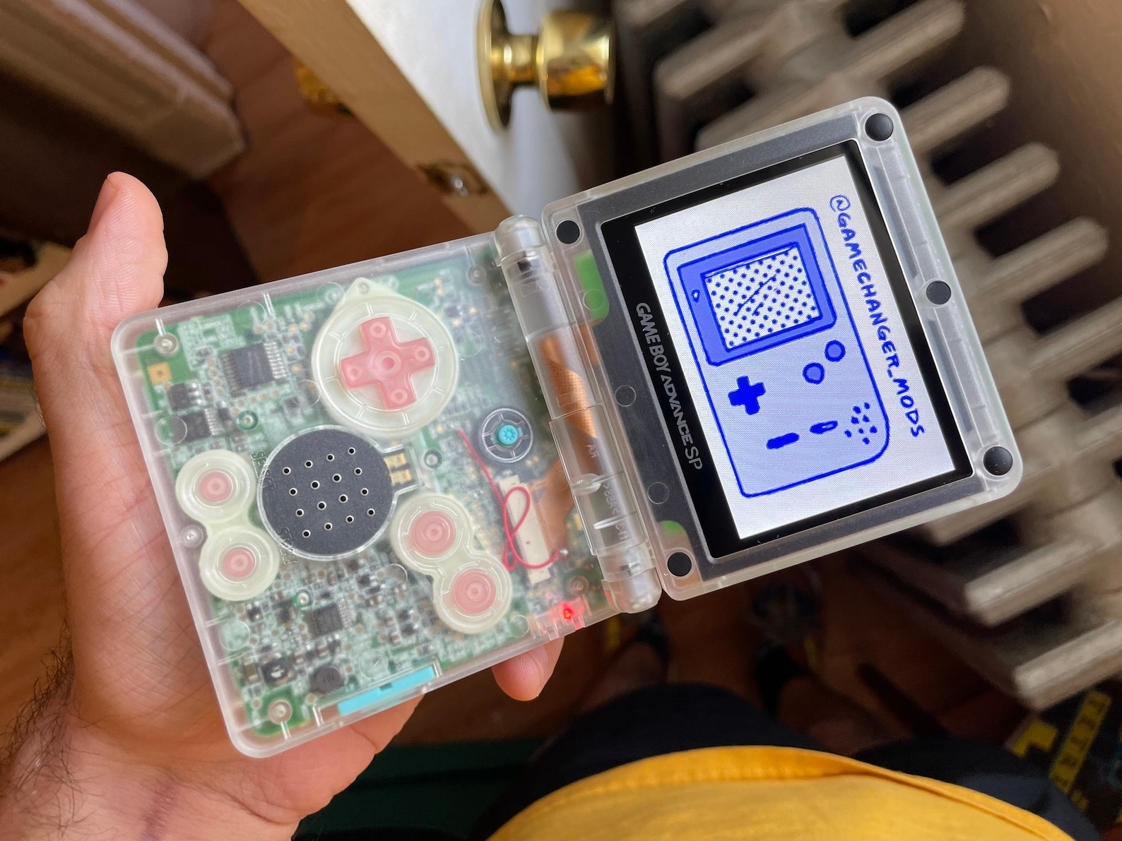 Custom GBASP IPS Modded Gameboy Advance SP Backlit Screen | Etsy