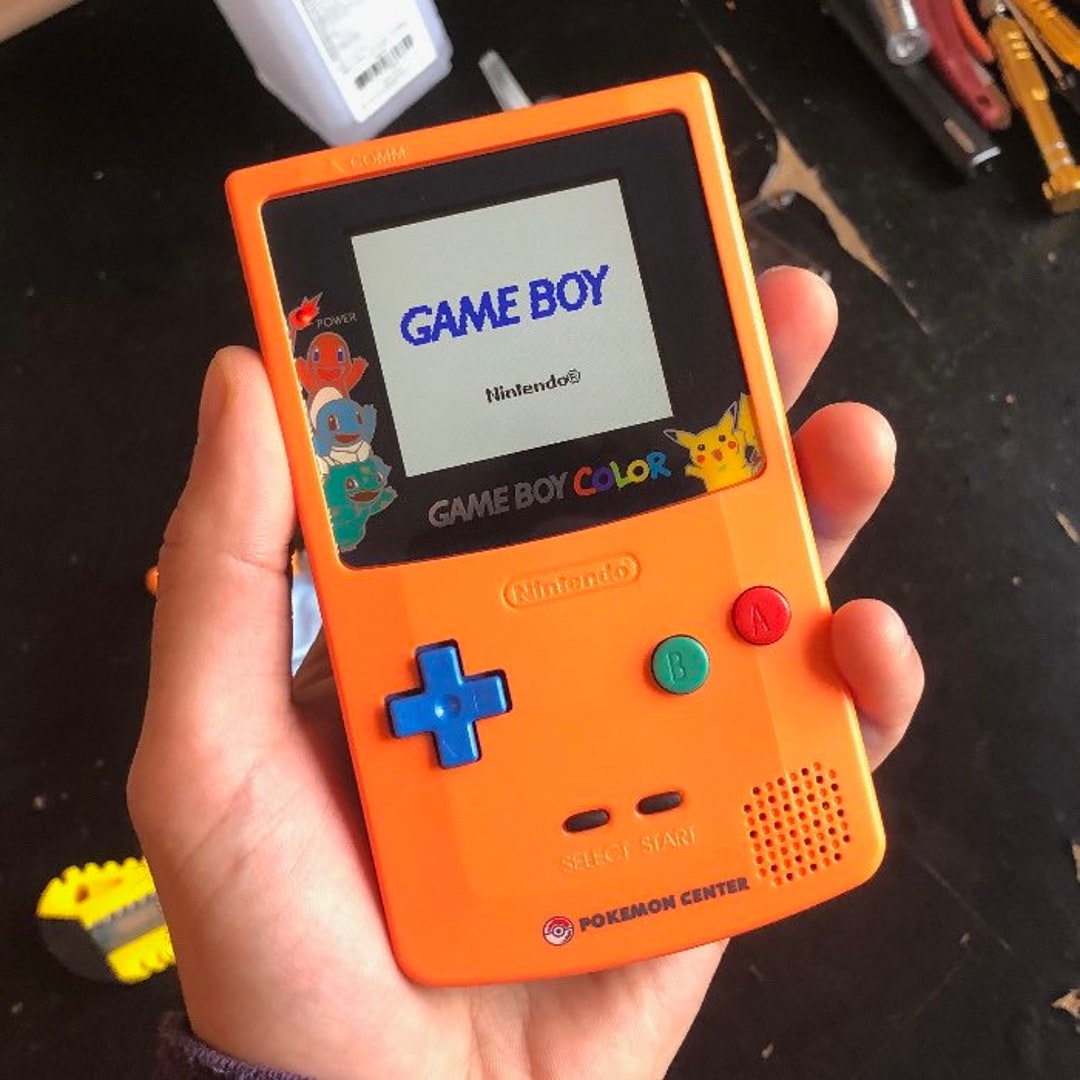 Custom BACKLIT Nintendo Gameboy Color POKEMON PIKACHU! and Free Game ...