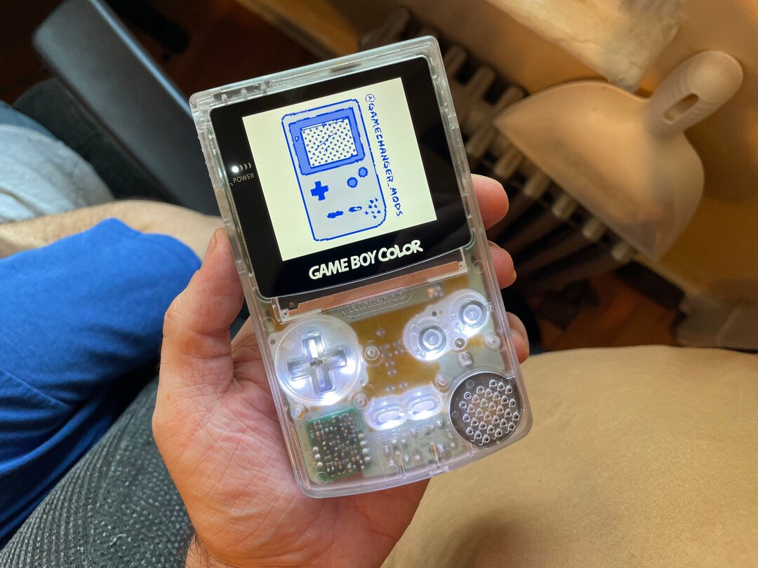 Custom Q5 IPS LED Logo Xl BACKLIT Funnyplaying Nintendo Gameboy Color ...