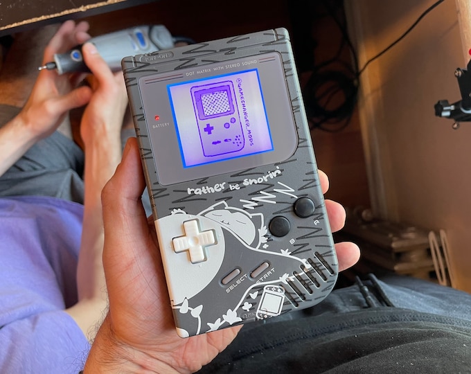 Custom Backlit Gameboy Pokémon SNORLAX Modded Bivert Nintendo - Etsy