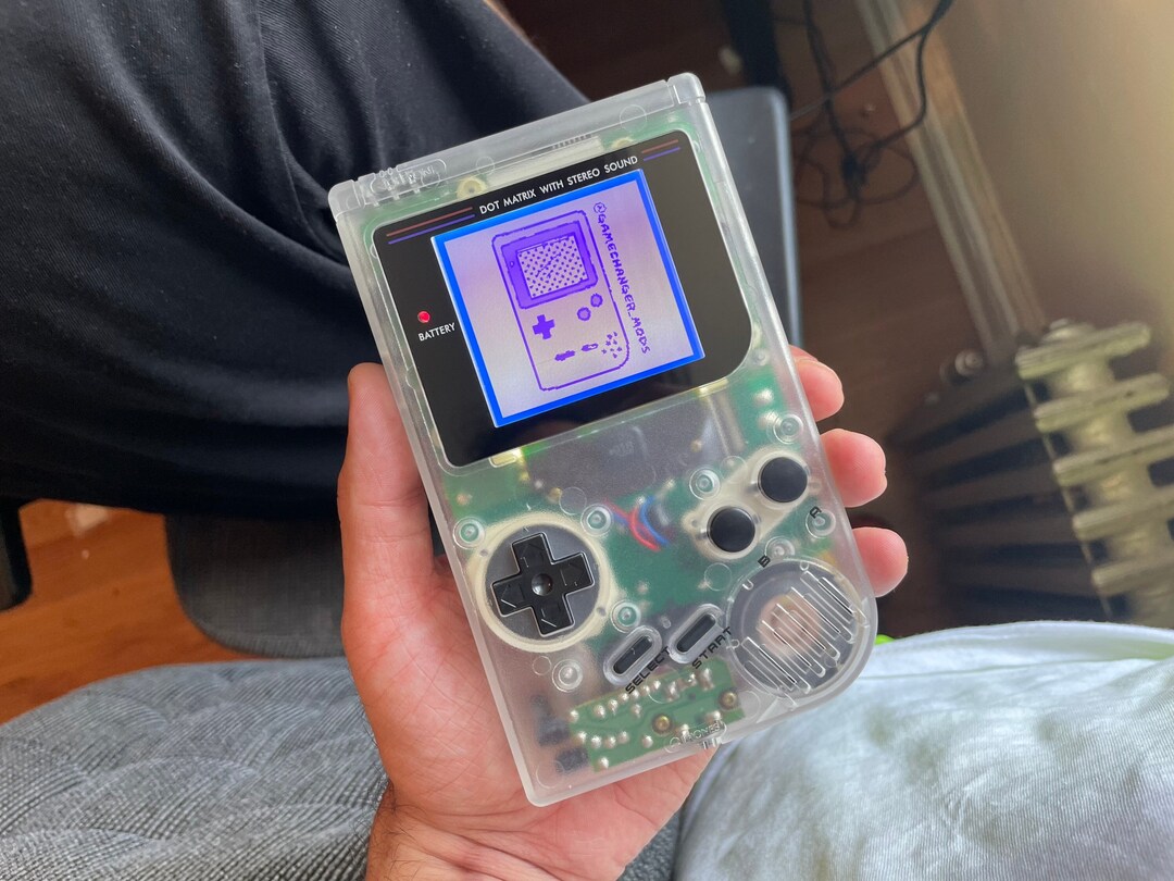 Custom Backlit Gameboy DMG, Modded Bivert Nintendo Game Boy With Glass ...