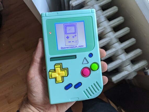 Custom Backlit Adventure Time BMO Gameboy DMG Modded Bivert | Etsy