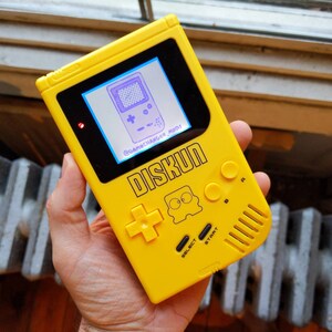 Custom Backlit Gameboy DMG, Diskun Modded Bivert Nintendo Game Boy With Glass Screen and Free ...