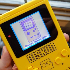 Custom Backlit Gameboy DMG, Diskun Modded Bivert Nintendo Game Boy With Glass Screen and Free ...