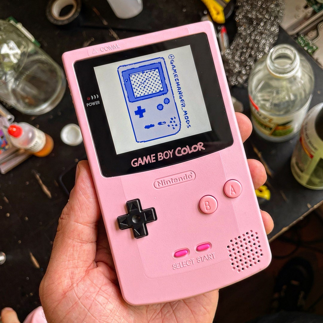 Custom Q5 IPS LED Logo Xl BACKLIT Funnyplaying Nintendo Gameboy Color ...