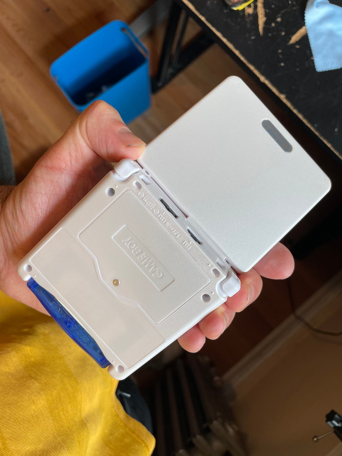 Custom GBASP IPS Modded Gameboy Advance SP - Backlit Screen With New ...