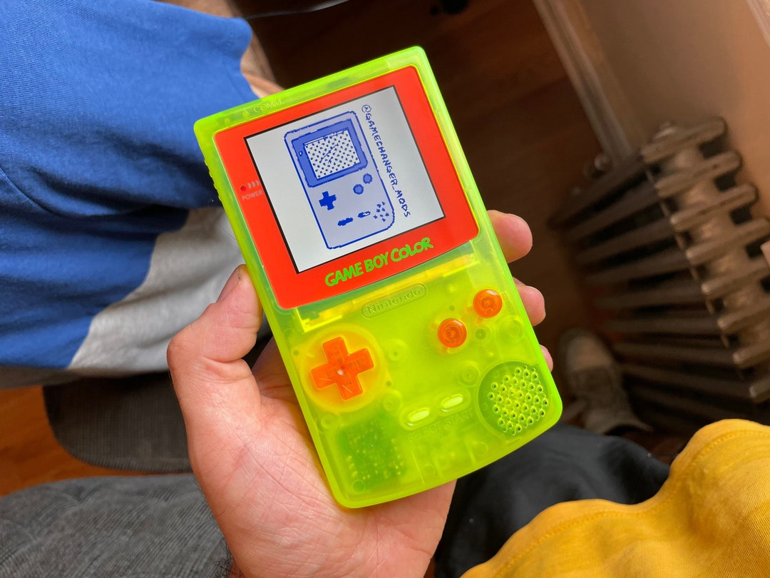 Custom Q5 IPS LED Logo Xl BACKLIT Funnyplaying Nintendo Gameboy Color ...