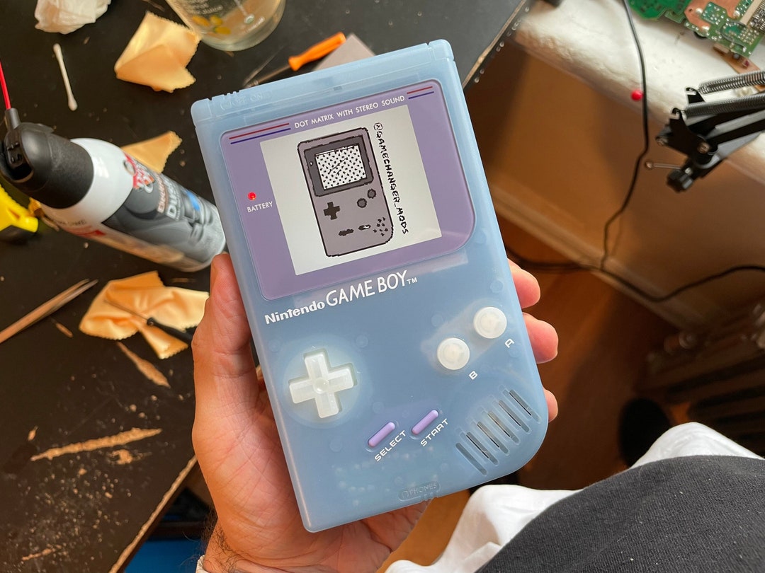 Custom IPS Fullsize BACKLIT Nintendo Gameboy DMG and Free Game! With ...