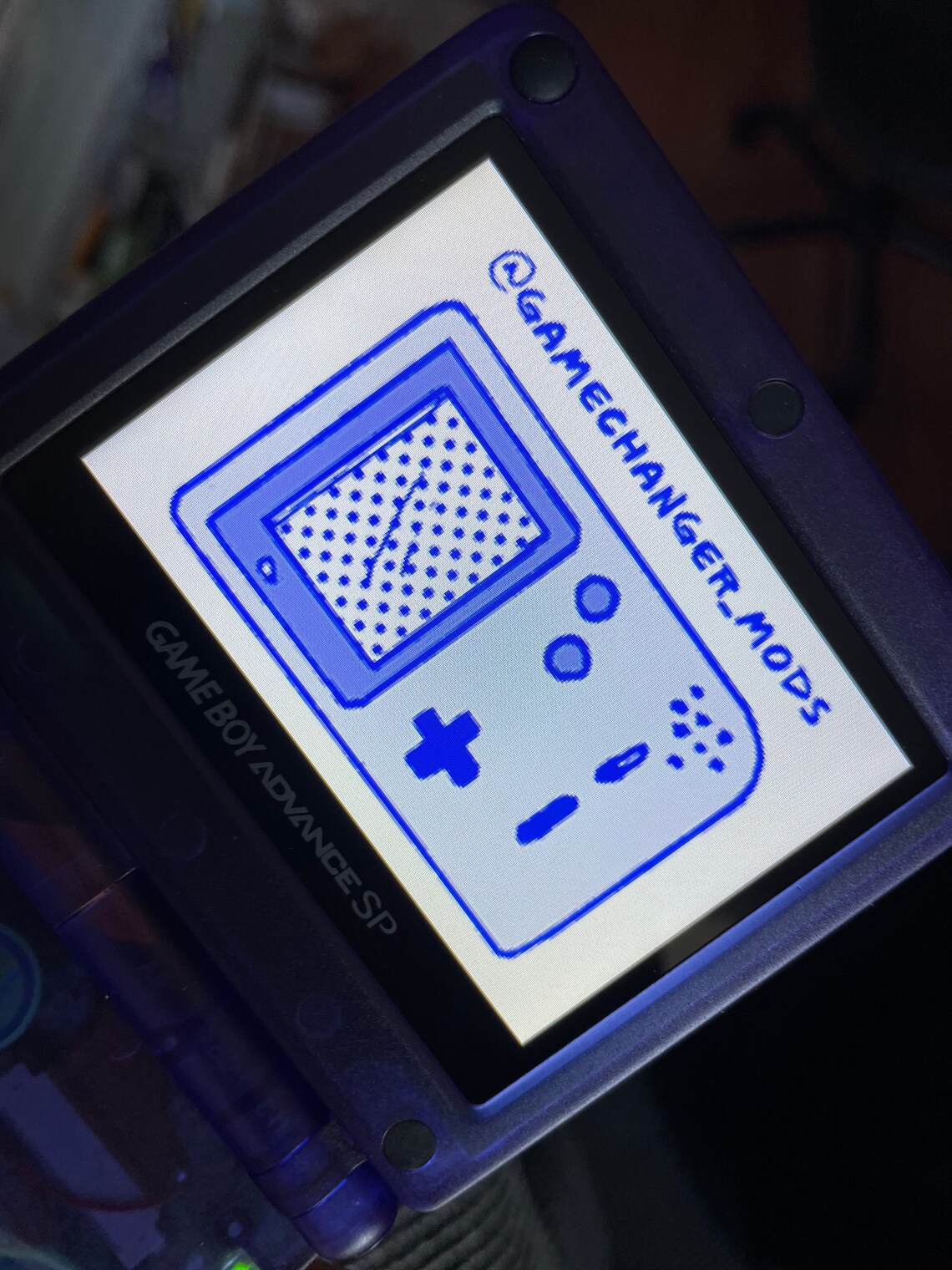 Custom GBASP IPS Modded Gameboy Advance SP Backlit Screen - Etsy