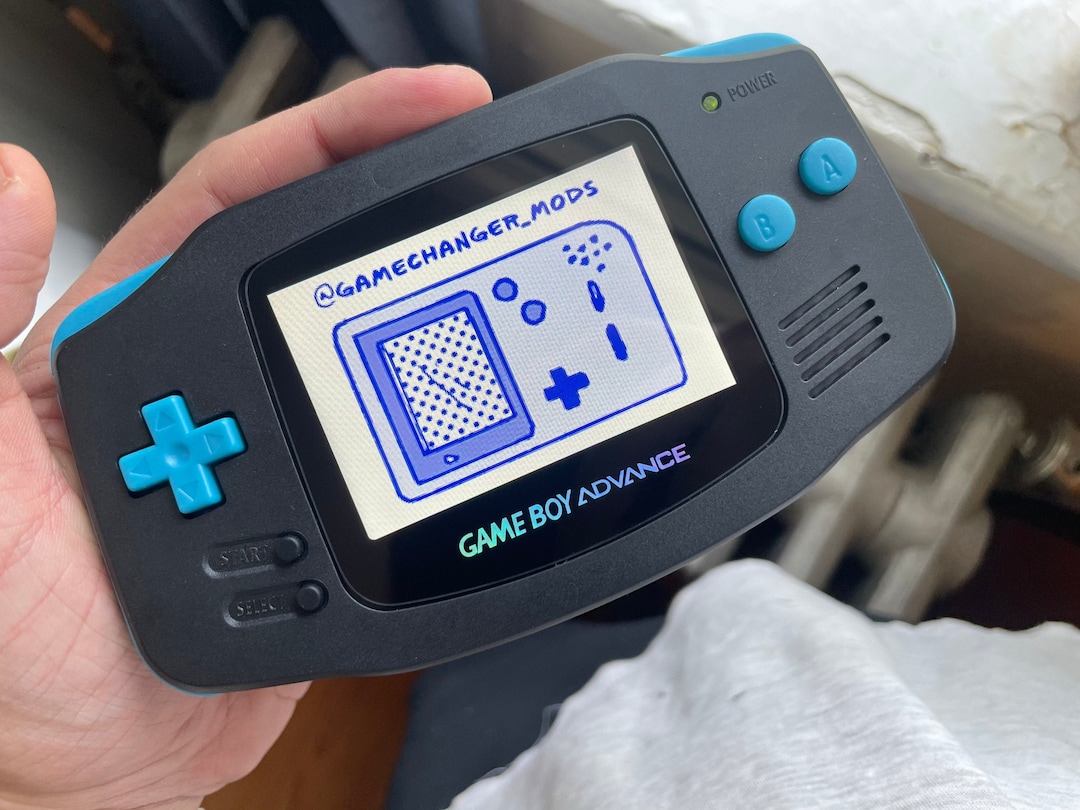 Custom Modded Gameboy Advance IPS Backlight With New Buttons, Shell ...