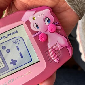 Custom MEW IPS Modded Gameboy Advance Backlight With New Buttons, Shell ...
