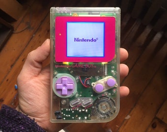 Custom Backlit Gameboy DMG Modded Bivert Nintendo Game Boy | Etsy