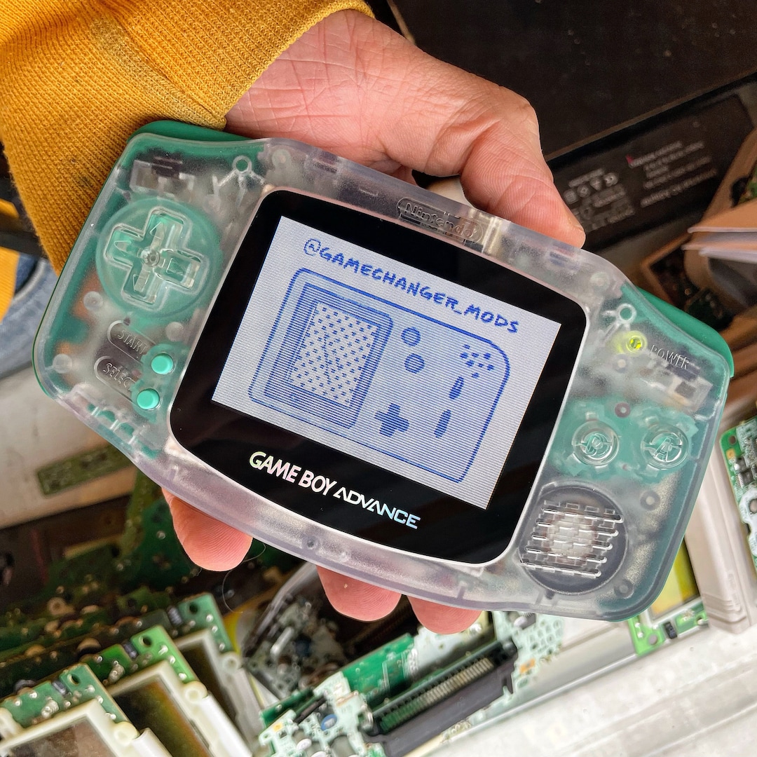 Custom IPS V3 Modded Gameboy Advance Backlight With New Buttons, Shell ...