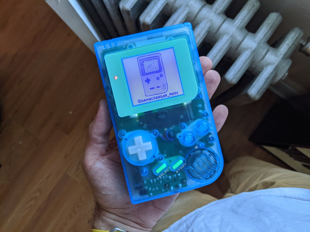 Custom Backlit Gameboy DMG, Modded Bivert Nintendo Game Boy With Glass ...