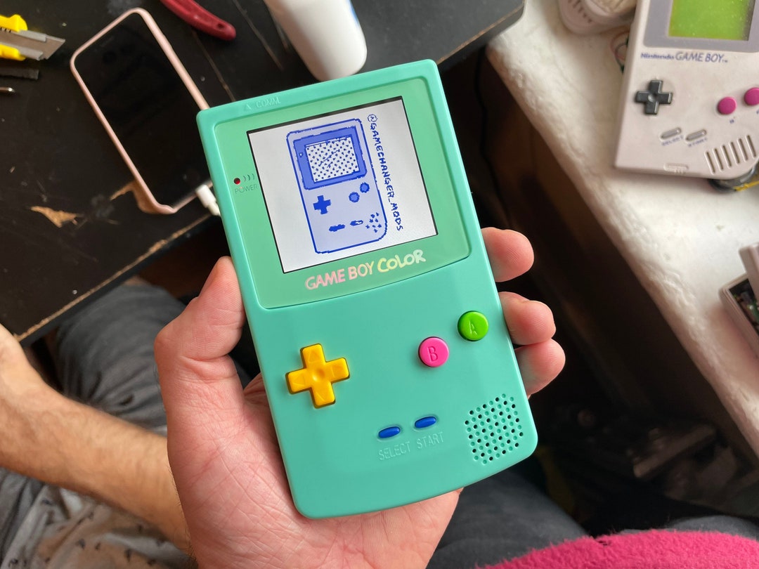 Custom Q5 IPS BMO Extra Large Screen BACKLIT Nintendo Gameboy Color and ...