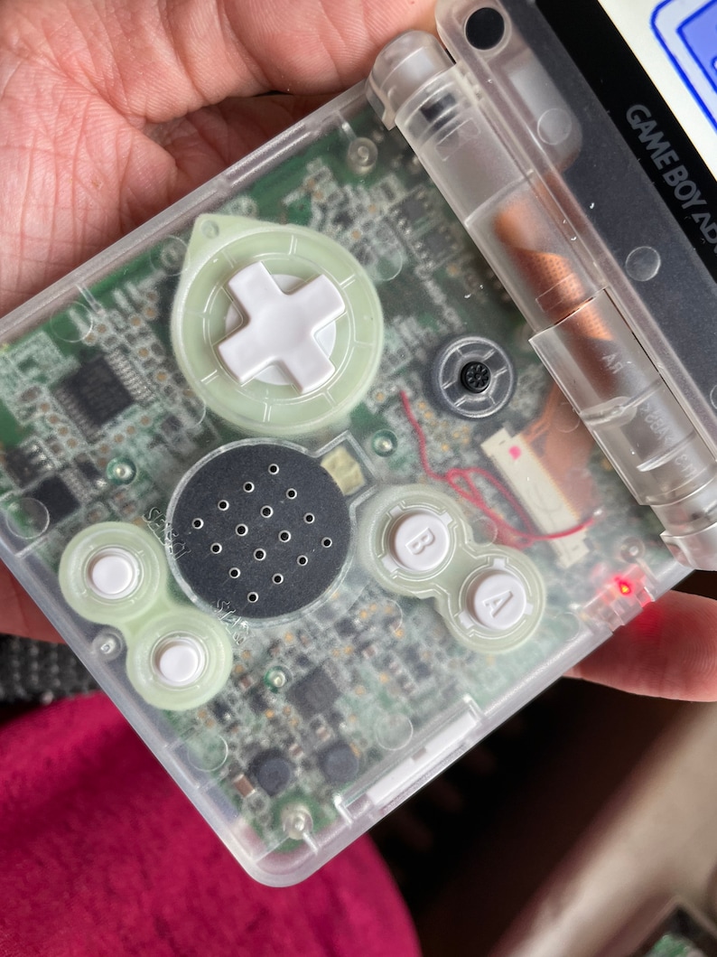 Custom GBASP IPS Modded Gameboy Advance SP - Backlit Screen With New ...