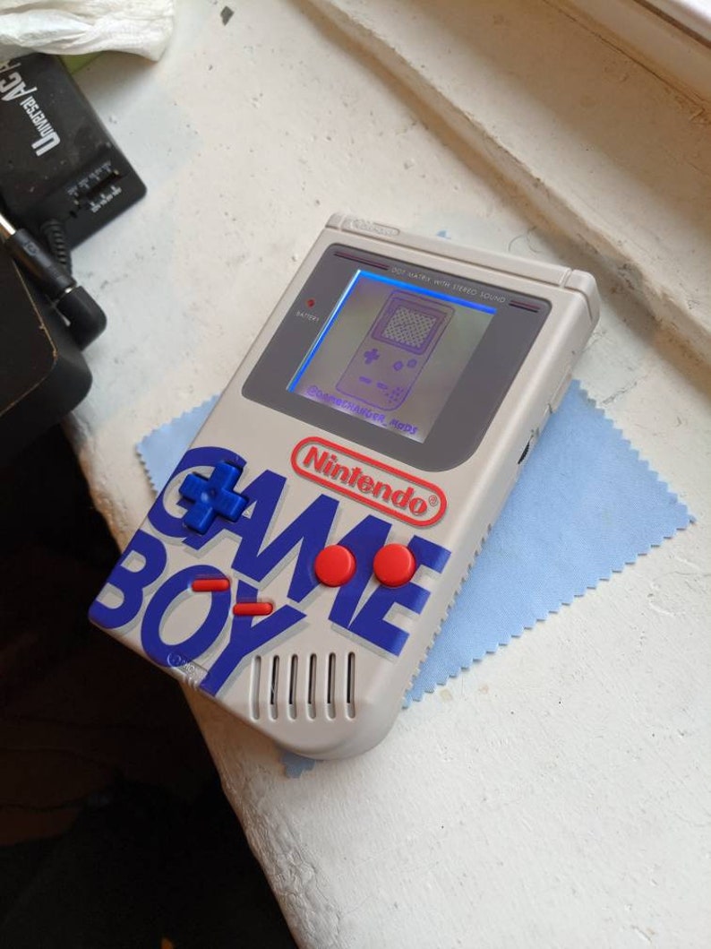 Custom Backlit Gameboy DMG Modded Bivert Nintendo Game Boy | Etsy