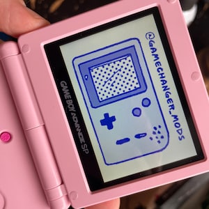 Custom GBASP IPS Modded Gameboy Advance SP - Backlit Screen With New ...