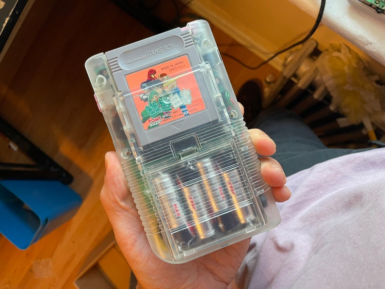 Custom Backlit Gameboy DMG, Modded Bivert Nintendo Game Boy With Glass ...